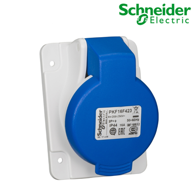 Ổ cắm âm dạng nghiêng PKF16F423 Schneider Electric chính hãng