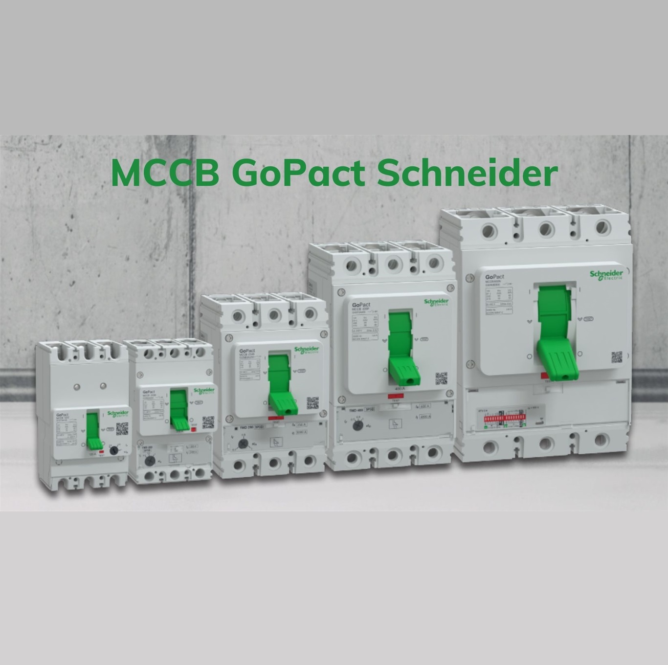 MCCB Gopact 125T 3P 80A 10kA G12T3A80 - Schneider Electric